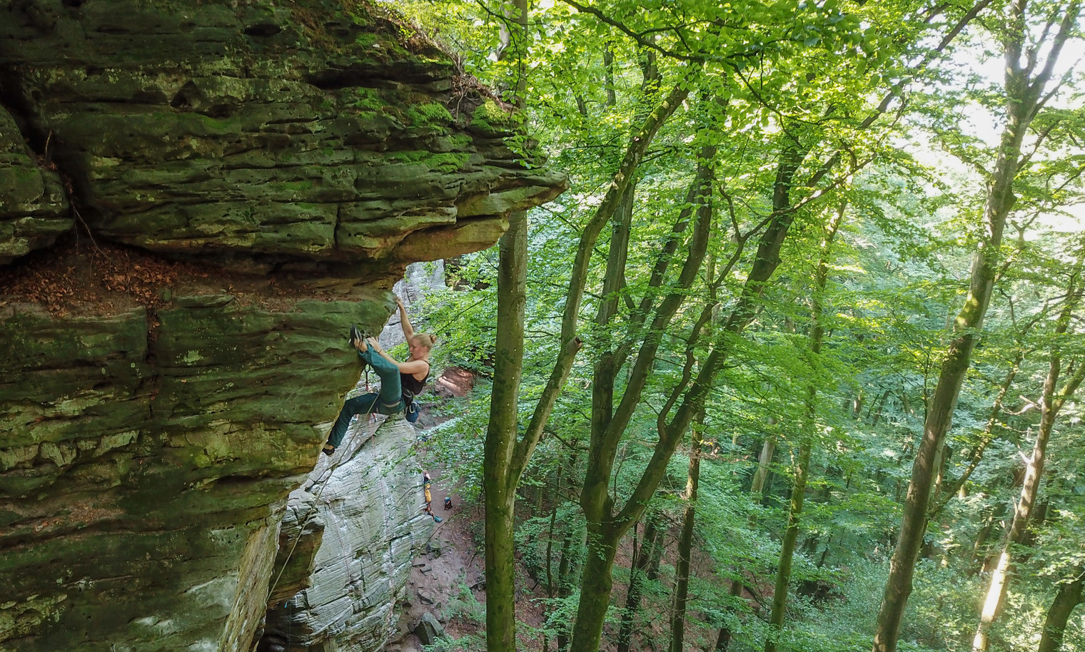 Sport Climbing in Berdorf, Luxembourg